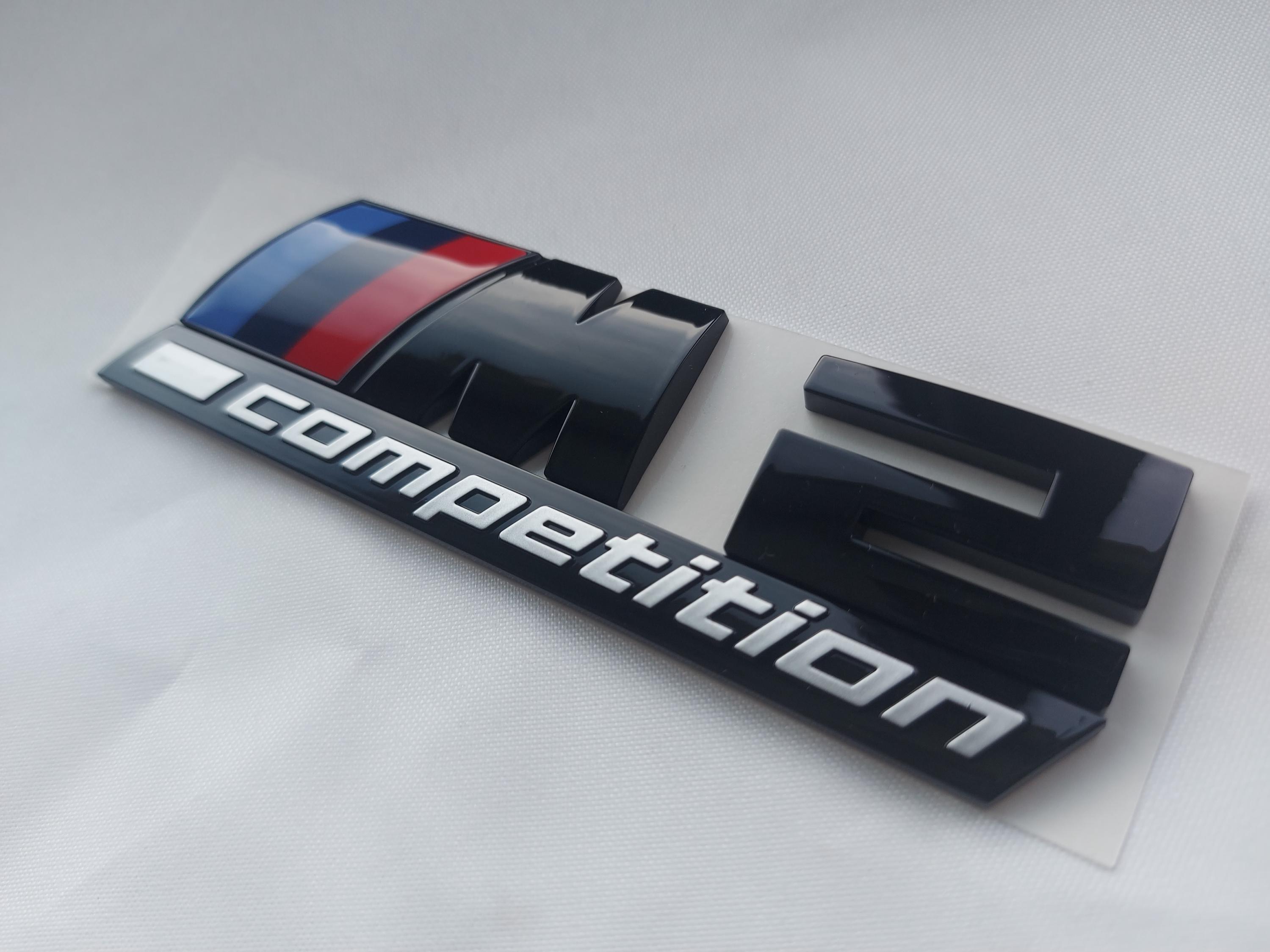 BMW M2 M3 M4 M5 M6 Competition Emblem, NEW Black Glossy New in Foil ...