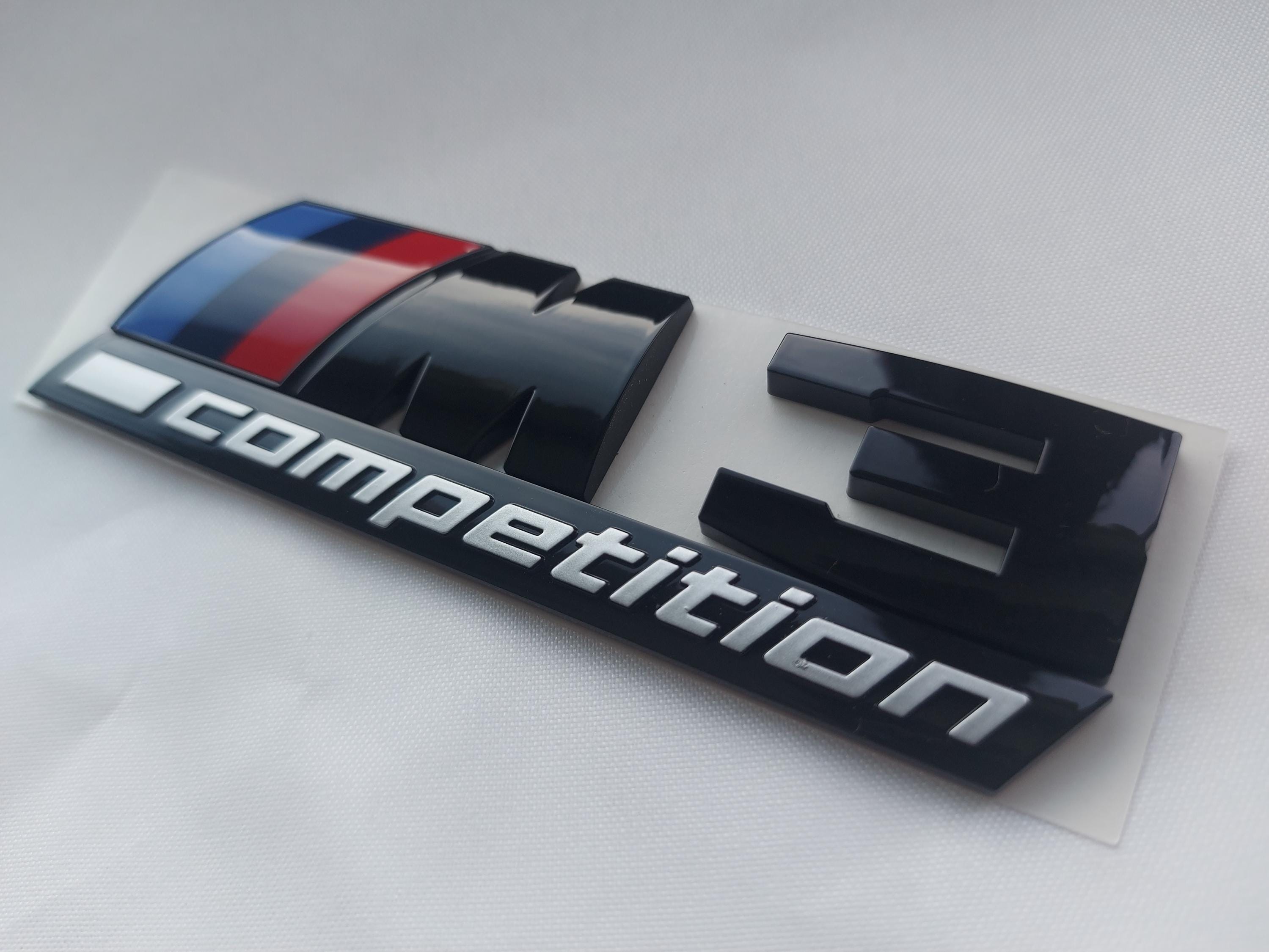 BMW M2 M3 M4 M5 M6 Competition Emblem, NEW Black Glossy New in Foil ...