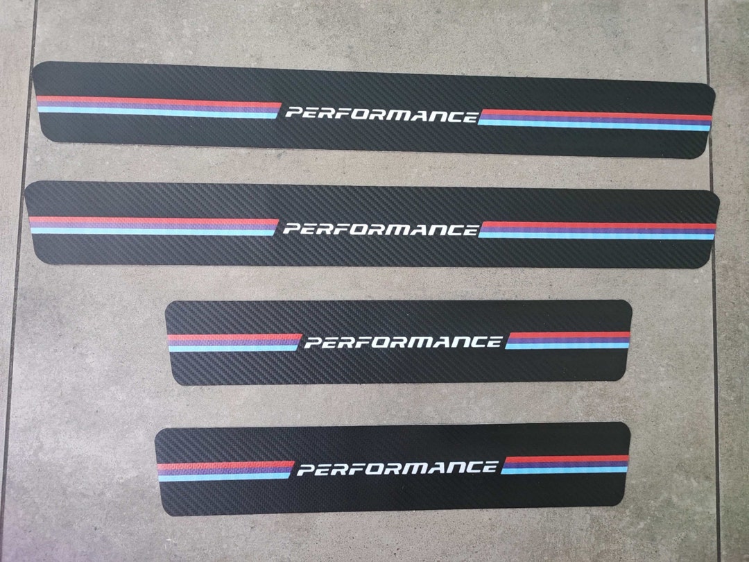 BMW Performance Door Sills Car Door Sticker Carbon Decor Tuning Car NEW ...