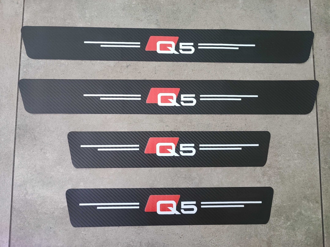 AUDI Q5 Door Sills Car Door Sticker Carbon Decor Tuning Car NEW Self ...