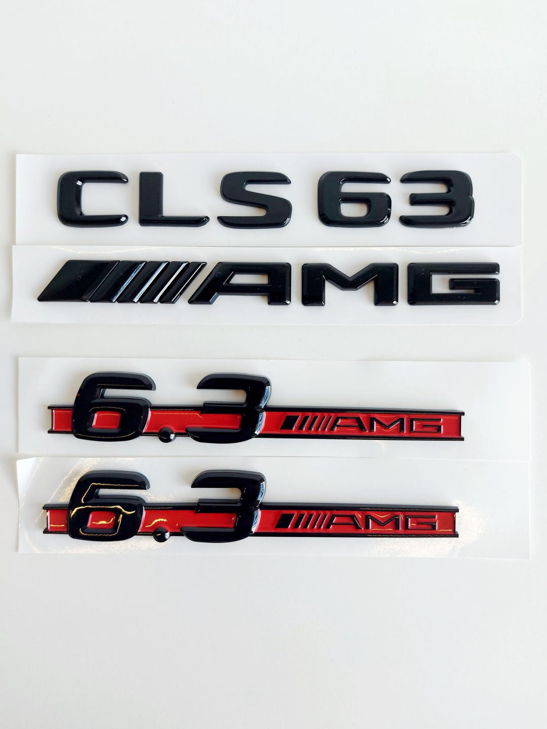 Mercedes-benz CLS63 AMG Set, NEW Glossy Black, Emblem - Lettering, Self ...