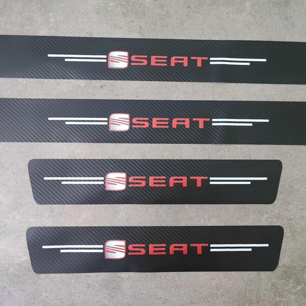 Carbon Car Door Sill Sticker - Etsy