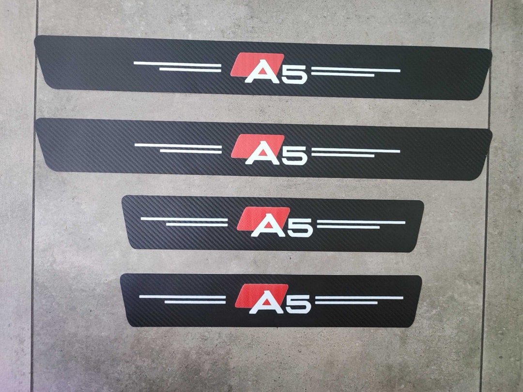 AUDI A5 Door Sill Stickers Carbon Decor Tuning Car NEW Self-adhesive - Etsy