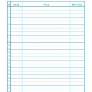 Letter | Blue | Reading Log | Summer Reading Log | Book Log Tracker ...