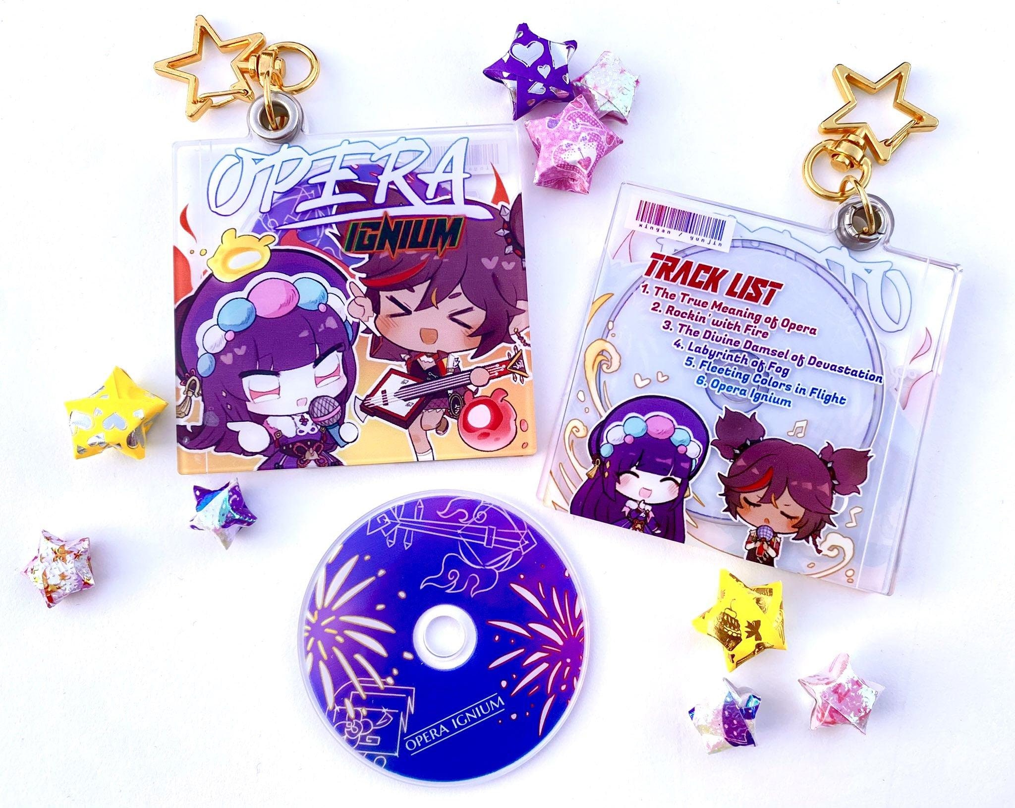 3 Genshin Impact CD Charm Xinyan and Yun Jin Music Idols - Etsy