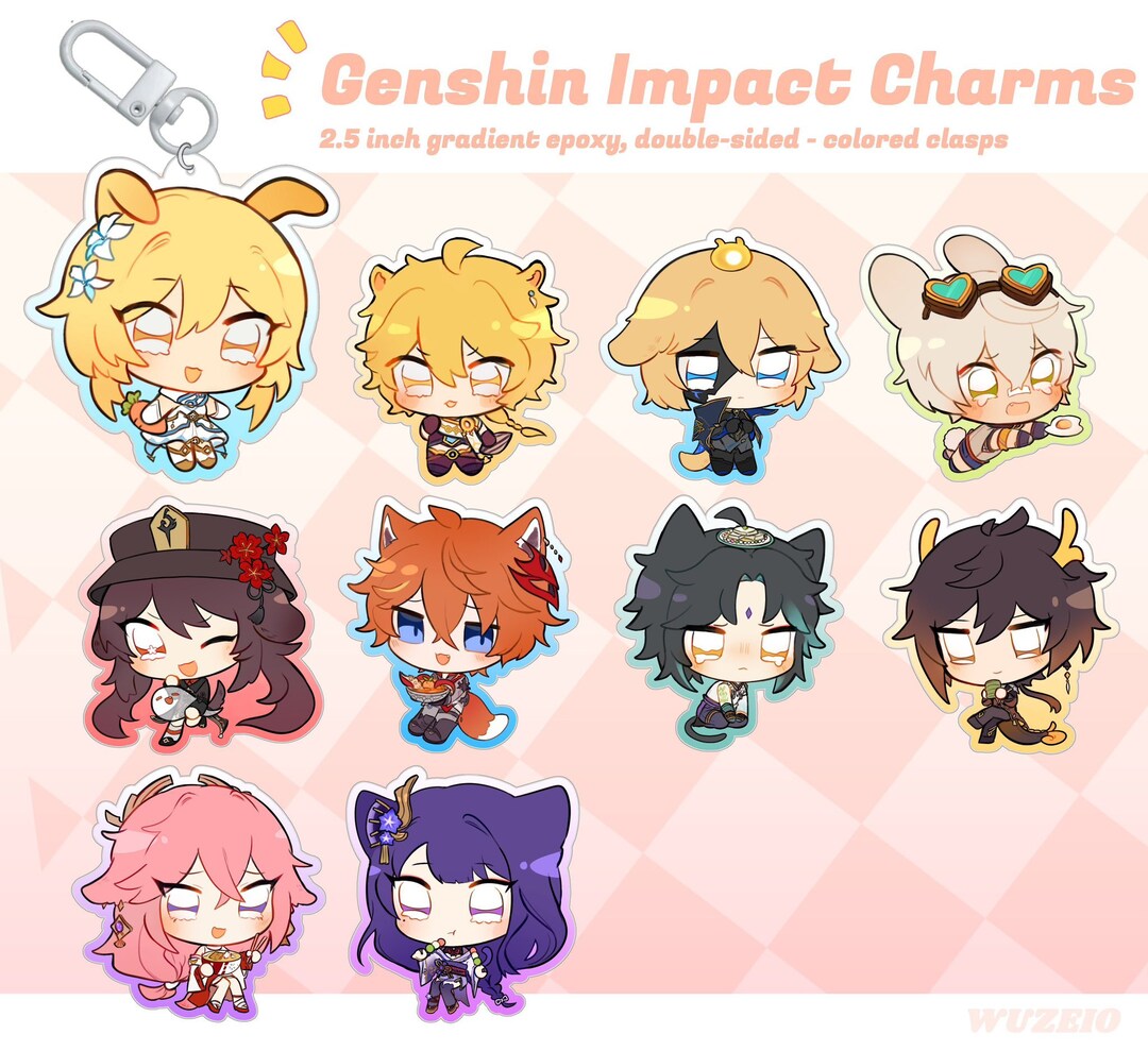 Genshin Animal Chibi Charms 2.5 Inch - Etsy