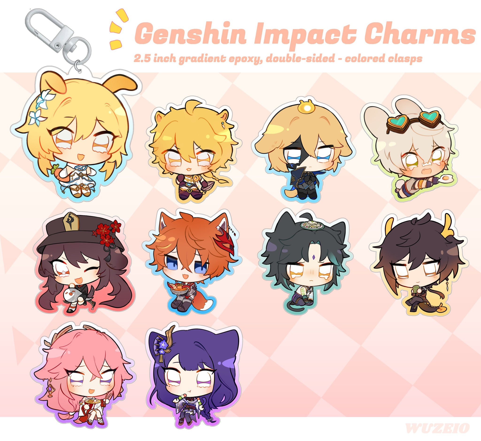 Genshin Animal Chibi Charms! [2.5 Inch] - Etsy