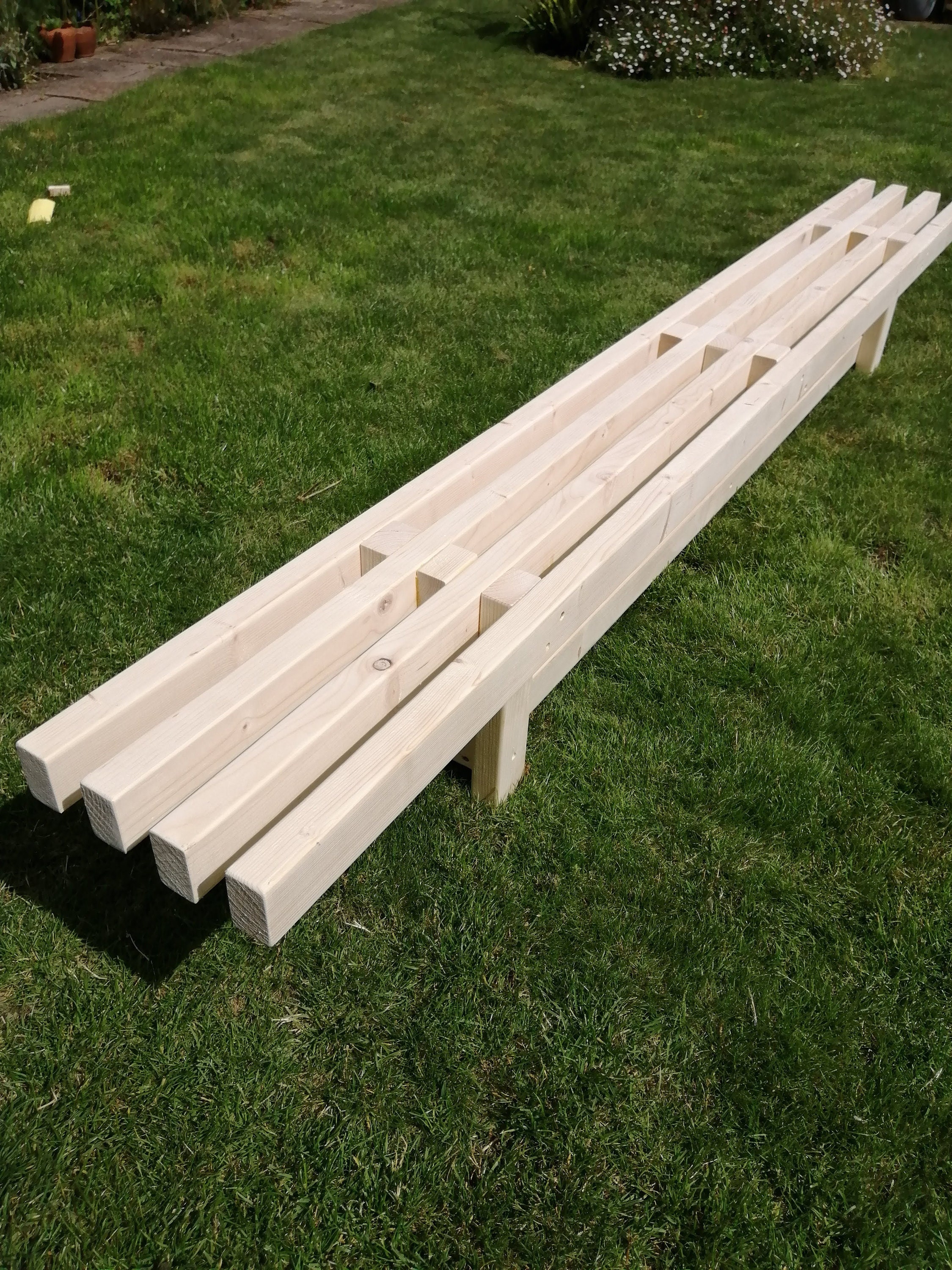 Scandinavian Timber Bench - Etsy