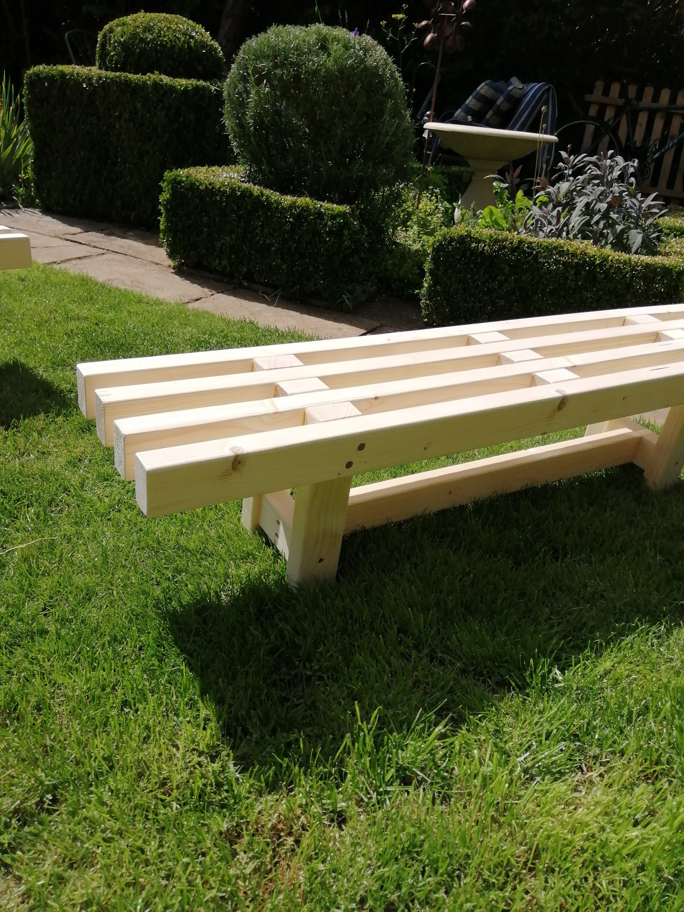 Scandinavian Timber Bench - Etsy