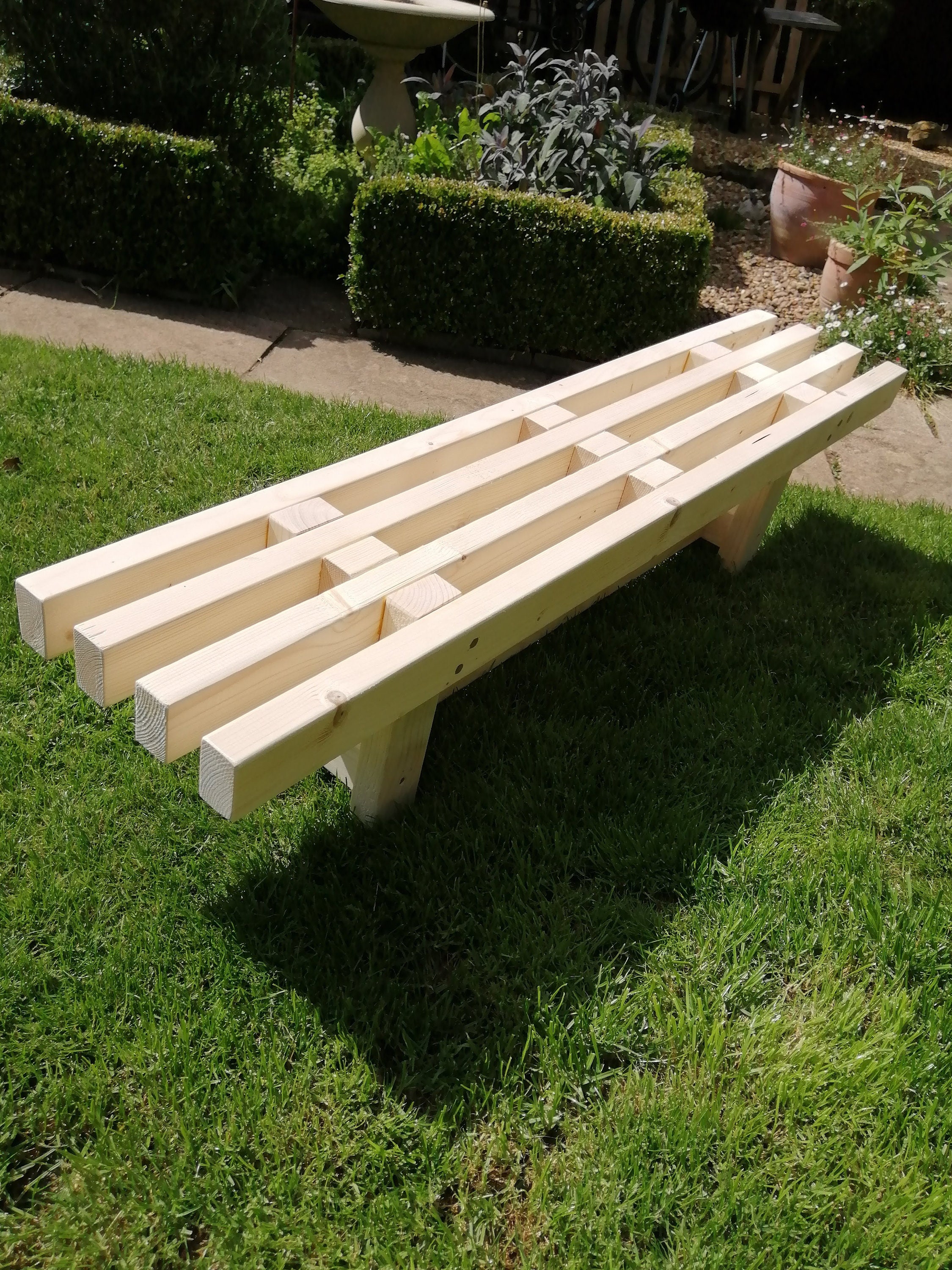 Scandinavian Timber Bench - Etsy