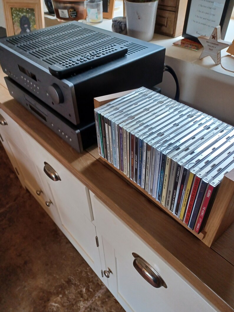 Oak Cd Display Rack - Etsy UK
