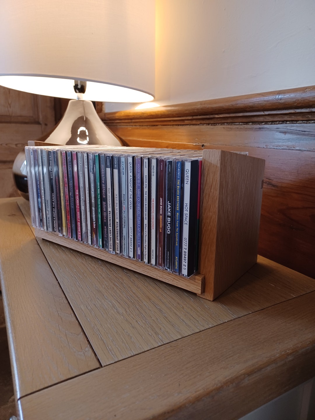Oak Cd Display Rack - Etsy UK