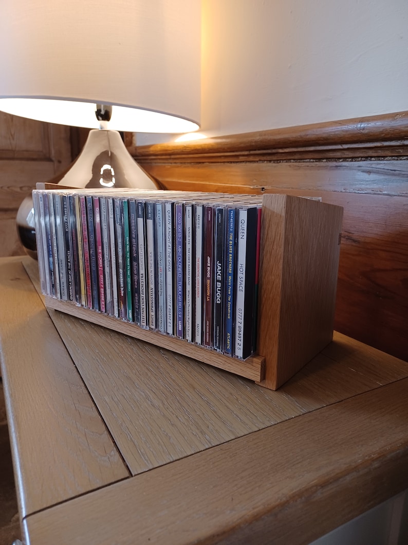 Oak Cd Display Rack - Etsy UK