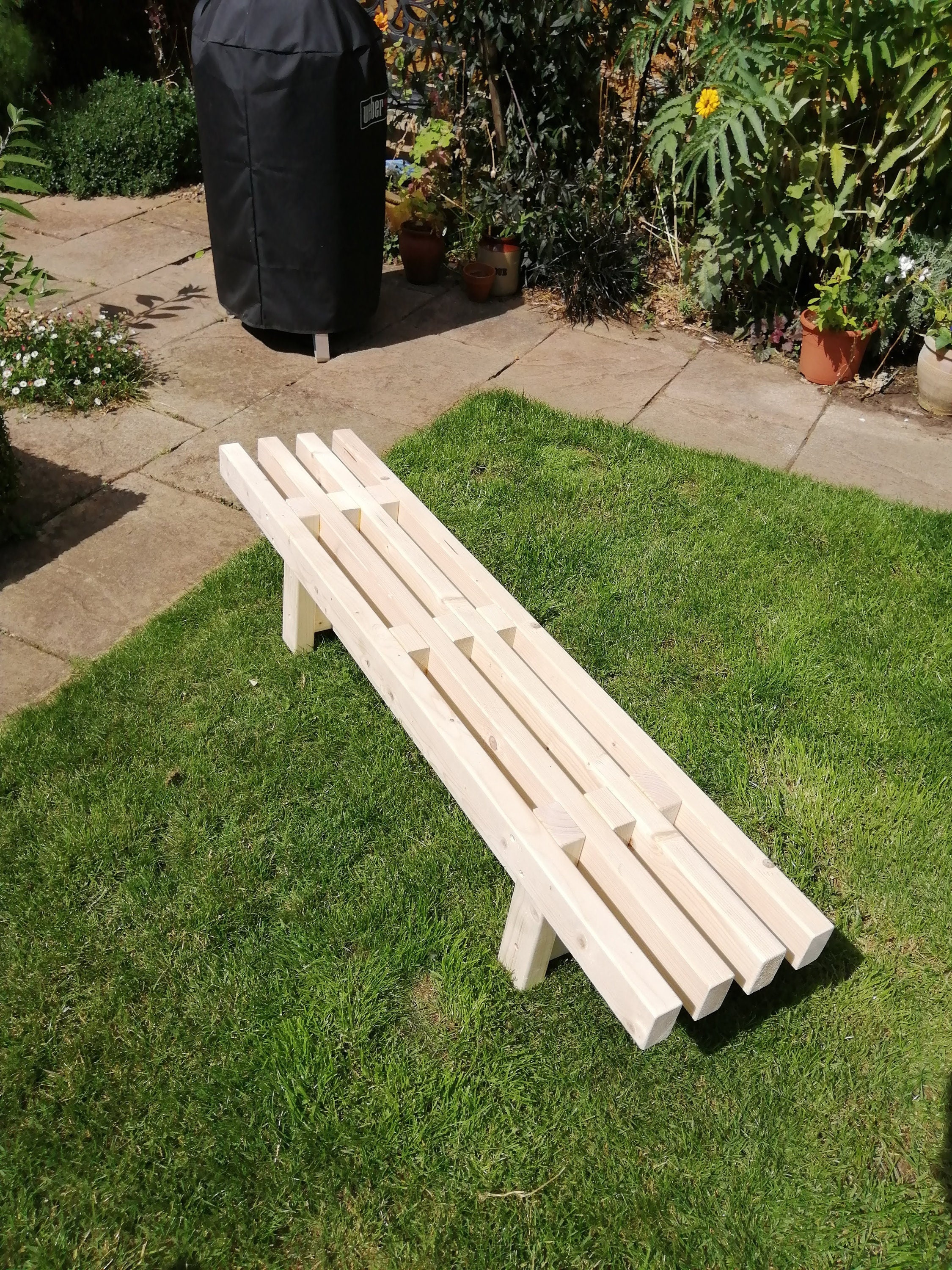 Scandinavian Timber Bench - Etsy