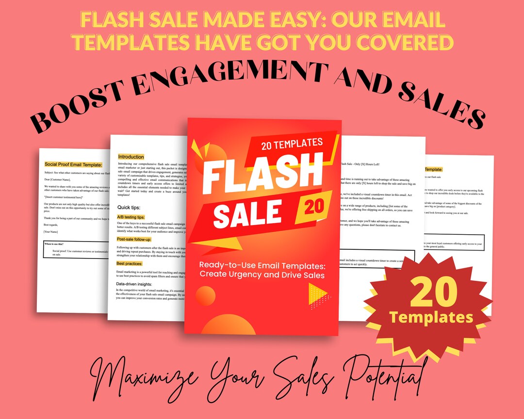 Flash Sale Email Template Script Sell Products Email Marketing Sales ...