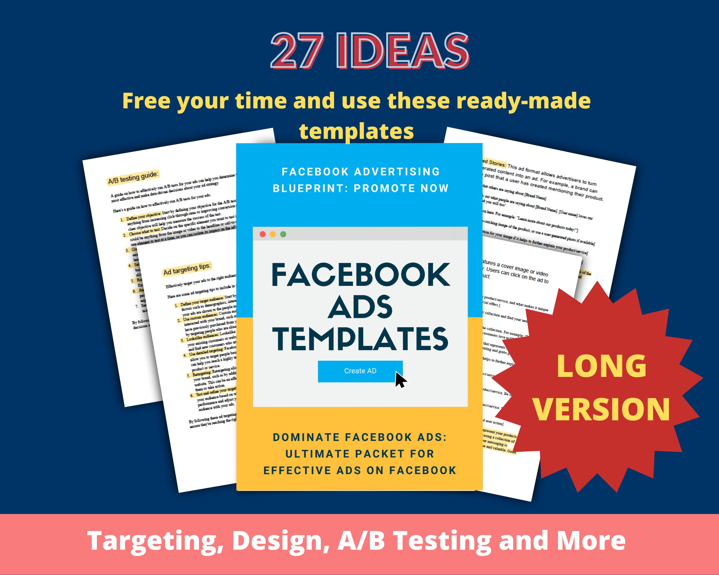 Ads Templates Social Media Marketing Prewritten Scripts Business ...