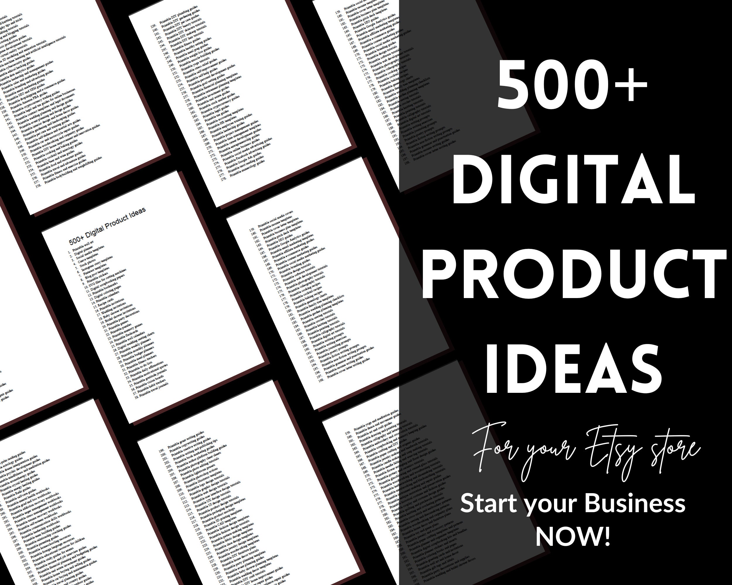 500+ Digital Product Ideas Printable Prints Online Seller Guide E ...