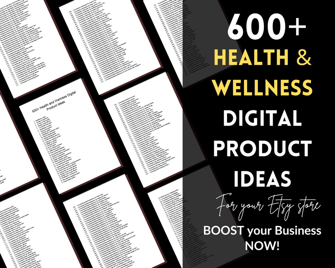 600+ Health and Wellness Digital Product Ideas Online Digital ...