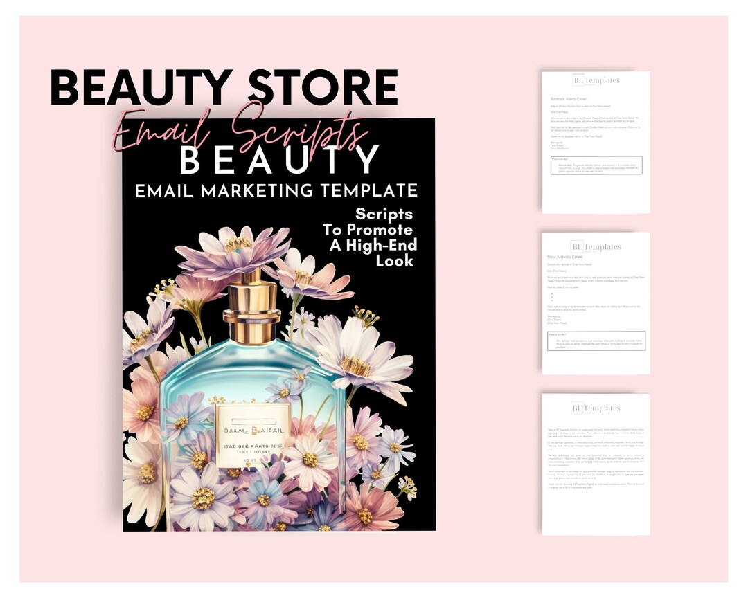 Beauty Store Email Marketing Templates Customizable Email Scripts ...