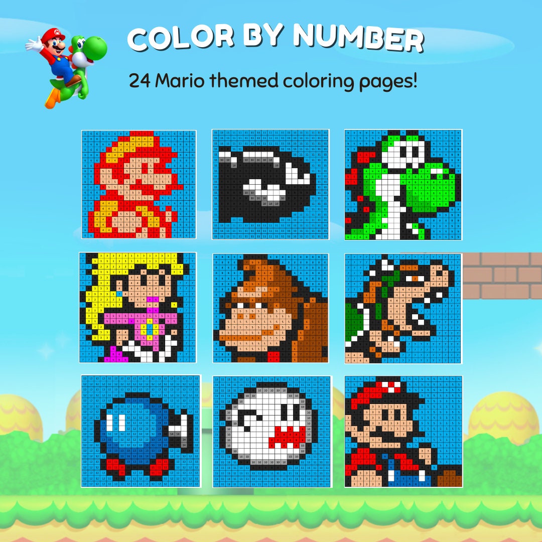 24 Super Mario Coloring Pages Mario Bros Coloring Marios Bros Book Kids ...