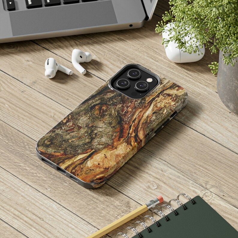 Natural Wood Design Heavy Duty Protective Phone Case Wood Nature Design ...
