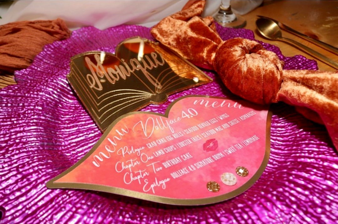 Custom Themed Name Table Decor - Etsy