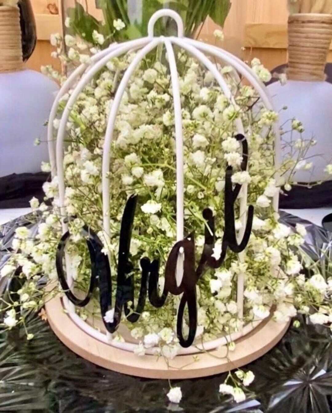 Custom Name Table Decor - Etsy