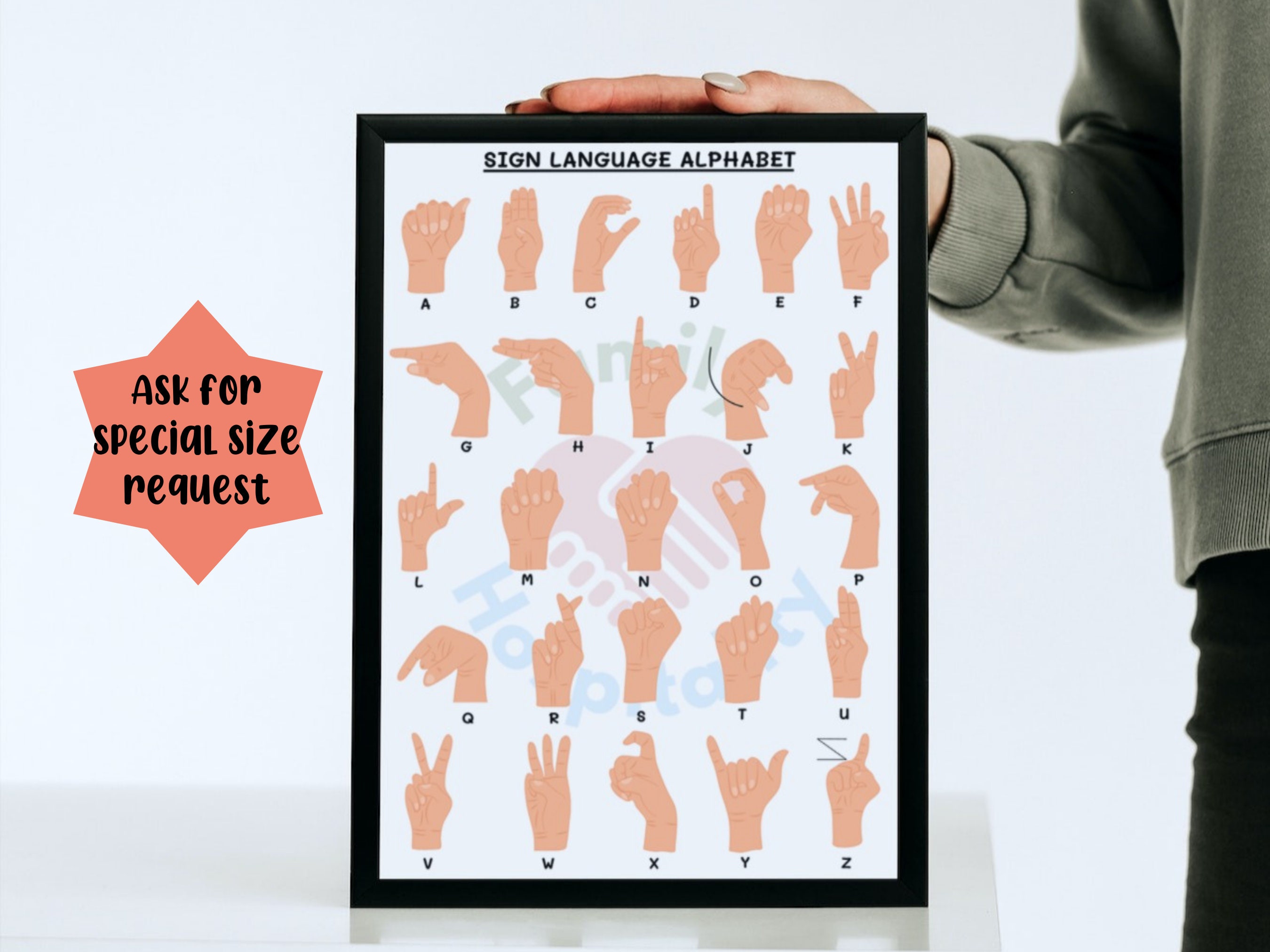 Asl Alphabet Bundle Flashcards Printable Sign Language Alphabet Cards ...