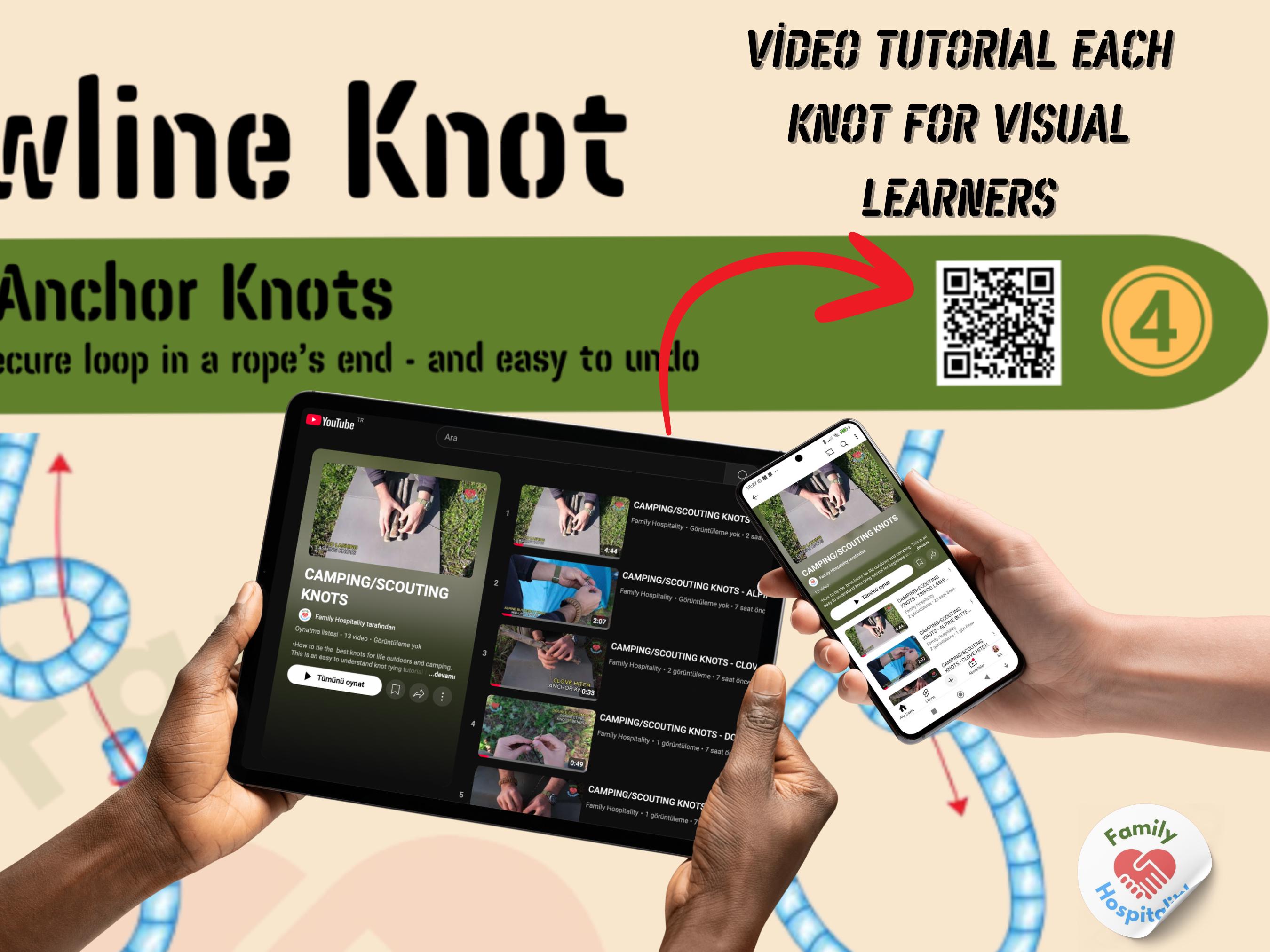 Scout Knot Guide: Camping Knots Flashcards & Video (PDF) - Etsy