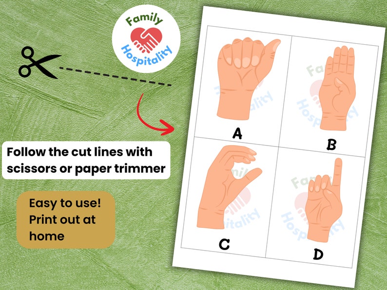 Asl Alphabet Bundle Flashcards Printable Sign Language Alphabet Cards ...