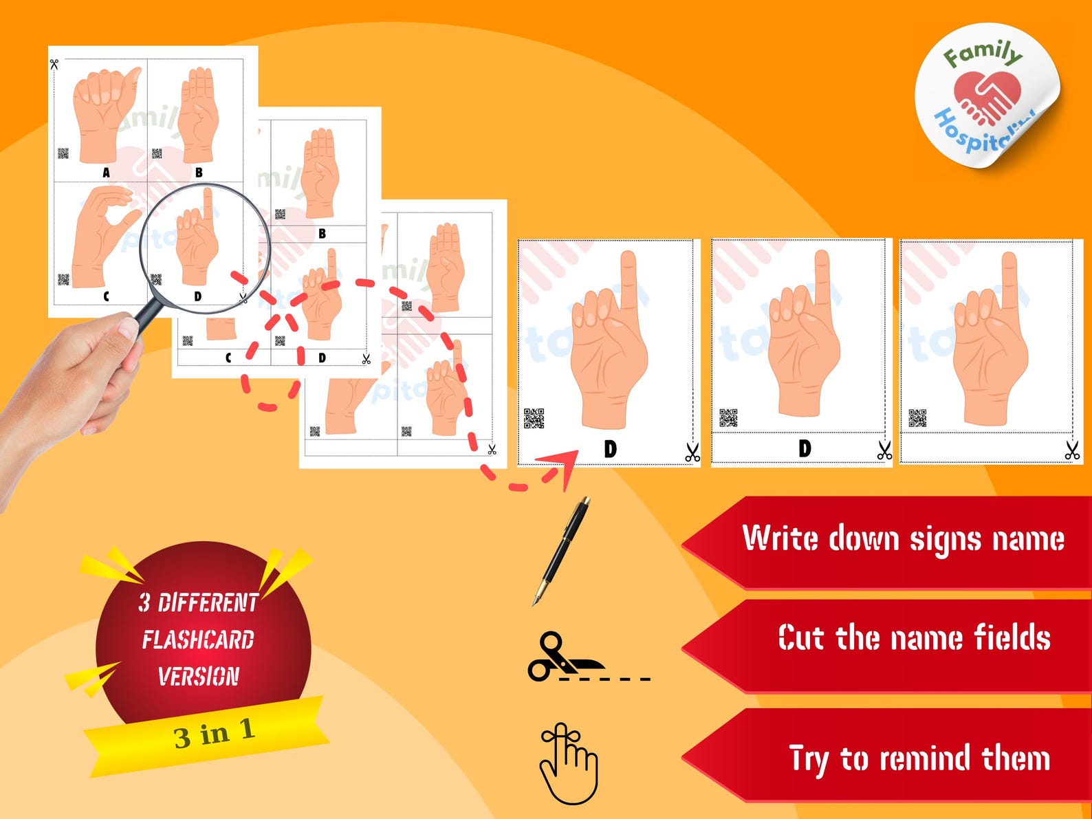 Asl Alphabet Bundle Flashcards Printable Sign Language Alphabet Cards ...