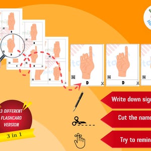ASL Alphabet Flashcards Bundle: Sign Language Learning (PDF Printables ...