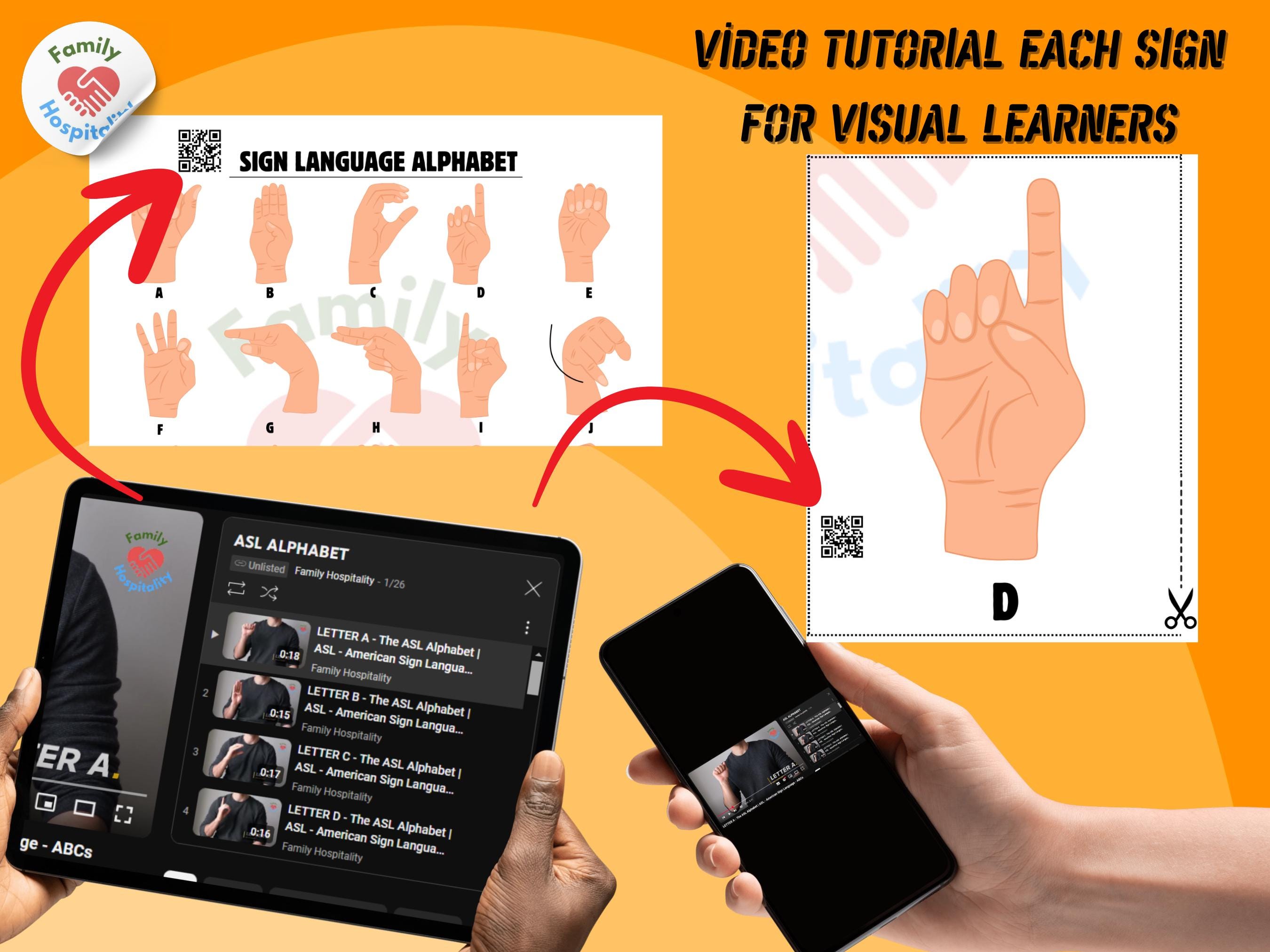 Asl Alphabet Bundle Flashcards Printable Sign Language Alphabet Cards ...