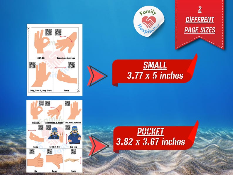 Dive Hand Signals Bundle Flashcards Printable Dive Signals Video ...