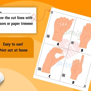ASL Alphabet Flashcards Bundle: Sign Language Learning (PDF Printables ...
