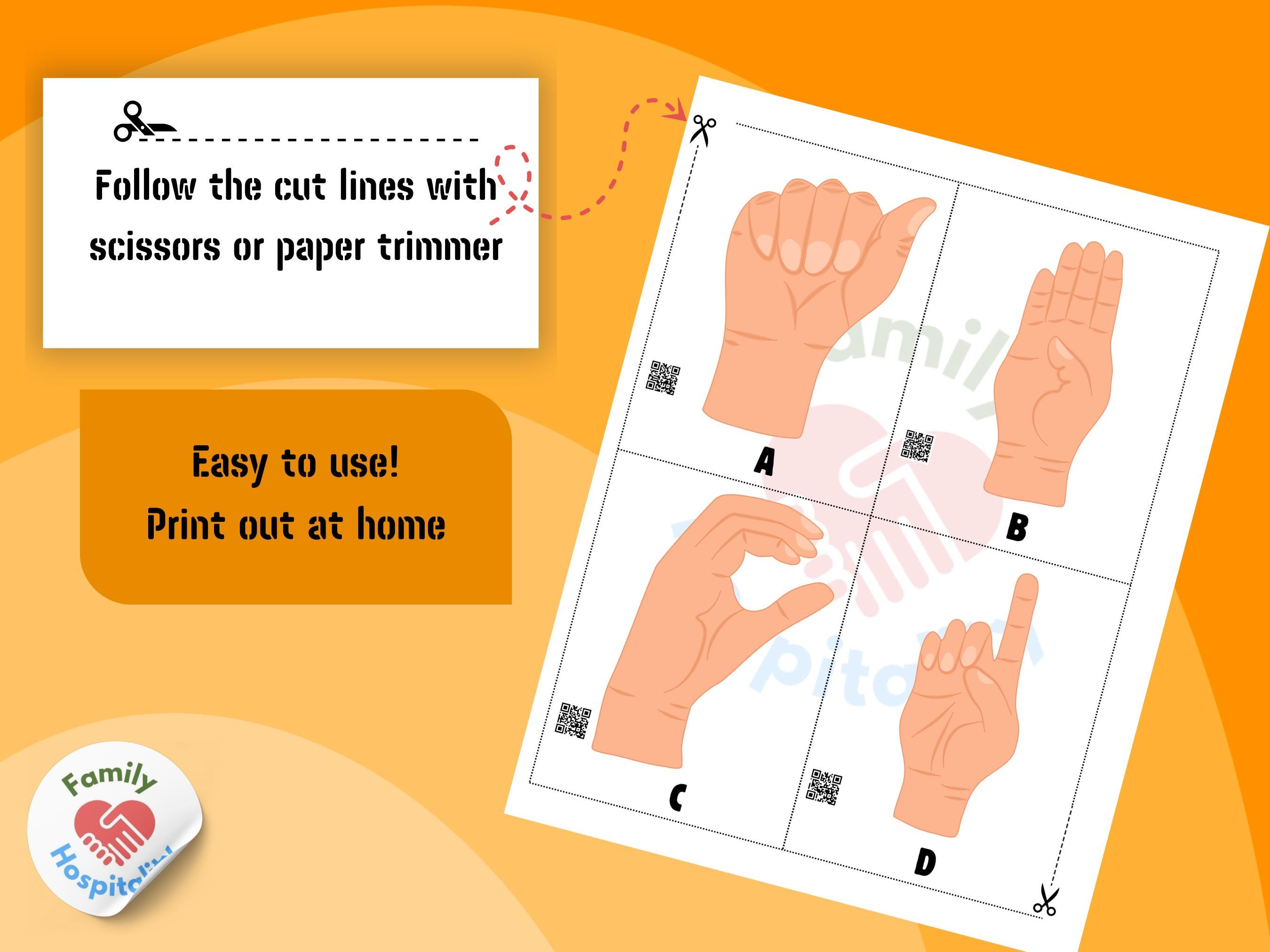 ASL Alphabet Flashcards Bundle: Sign Language Learning (PDF Printables ...