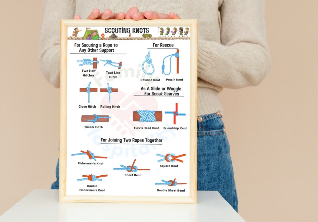 Camp Knot Bundle Flashcards Printable Scout Knot Cards Most Useful ...