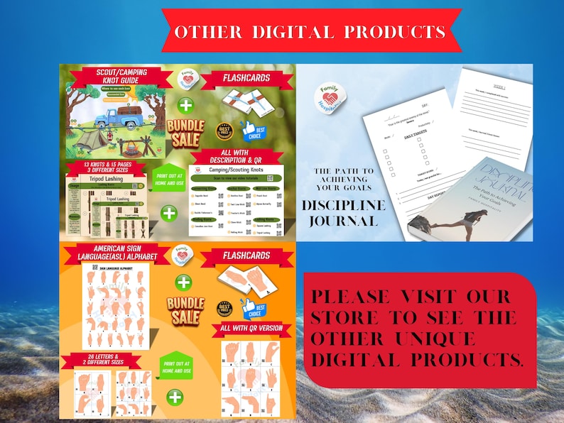 Dive Hand Signals Bundle Flashcards Printable Dive Signals Video ...