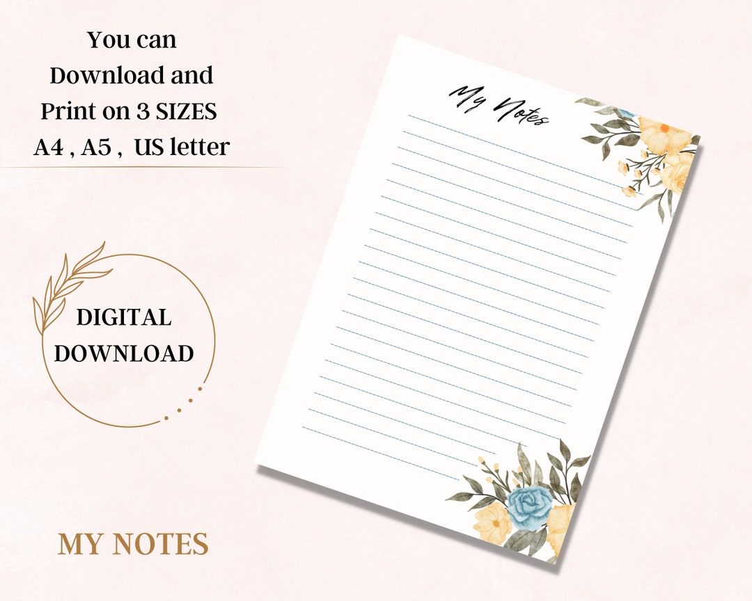My Notes Printable My Notes Planning 2023 Planning Your - Etsy