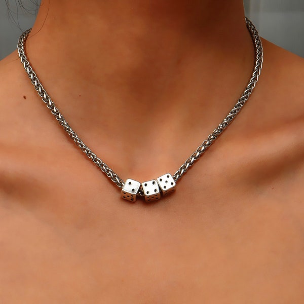 Dice Necklace - Etsy