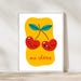 Ma Cherie Cherry Wall Art – Girly Retro Decor (digital Download) - Etsy