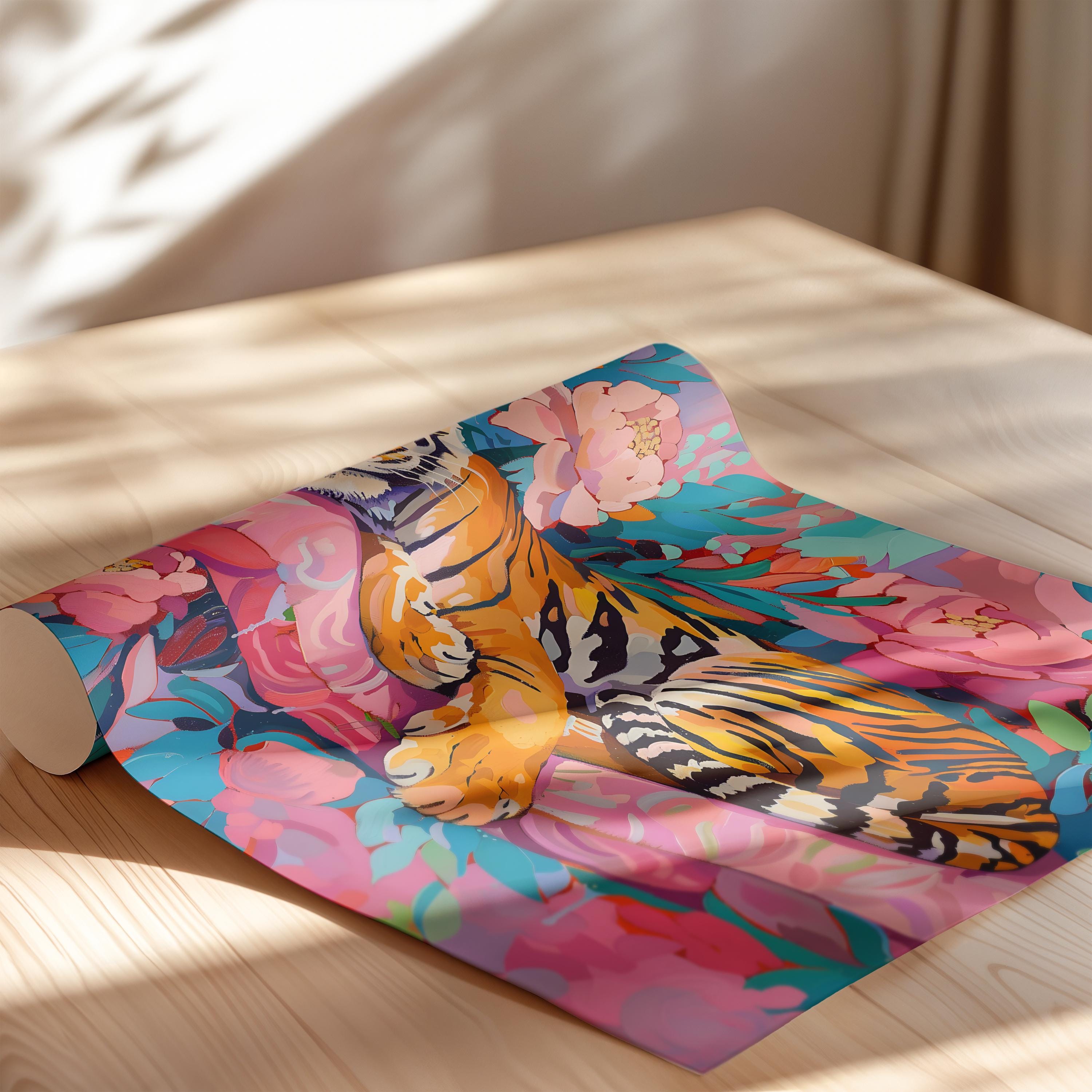 Maximalist Wall Art | Tiger Wall Art PRINTED Museum Quality Poster ...