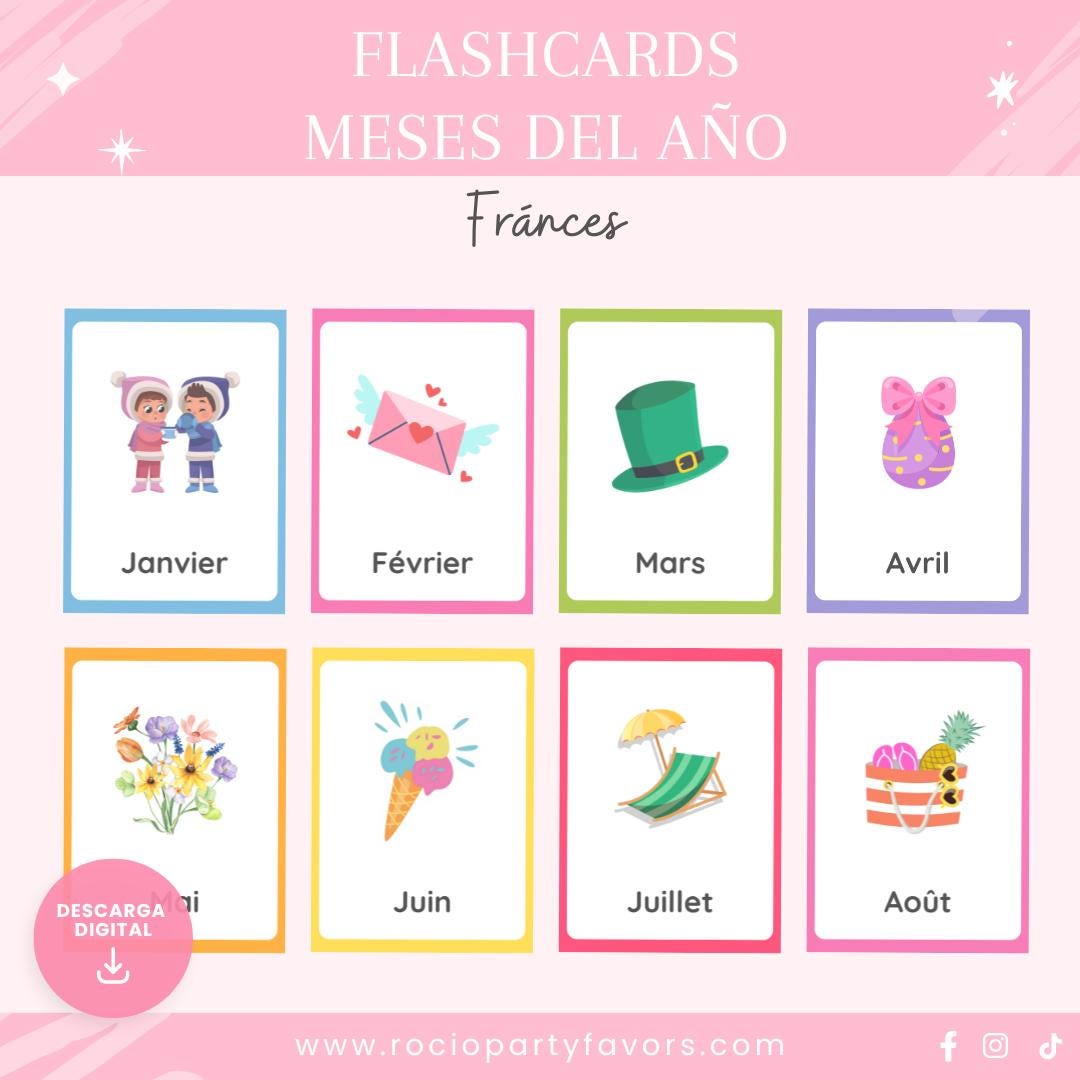 Months of the Year Flashcards, Printable Learning Activities, Early ...