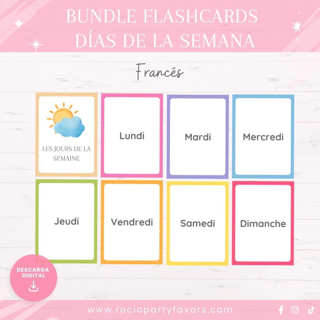 Days of the Week Learning Bundle, Printable Flashcards, Early Childhood ...