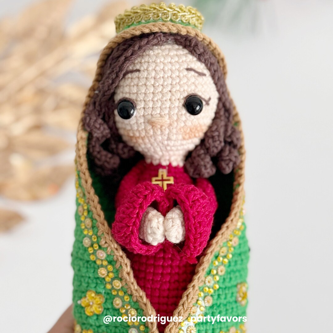 Crochet Pattern of the Virgin of Guadalupe, Virgin of Guadalupe Doll ...