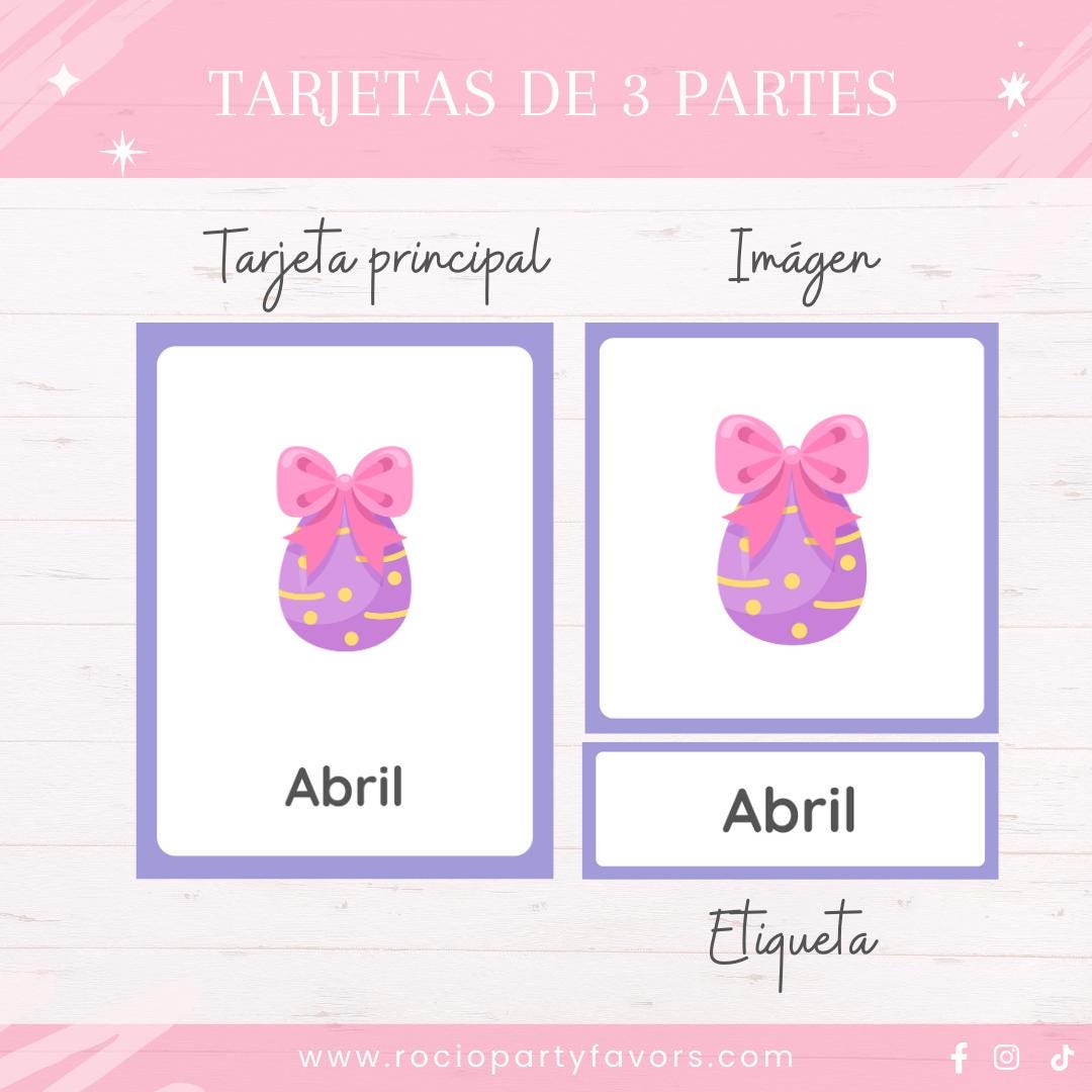 Tarjetas didácticas de los meses del año, actividades didácticas ...