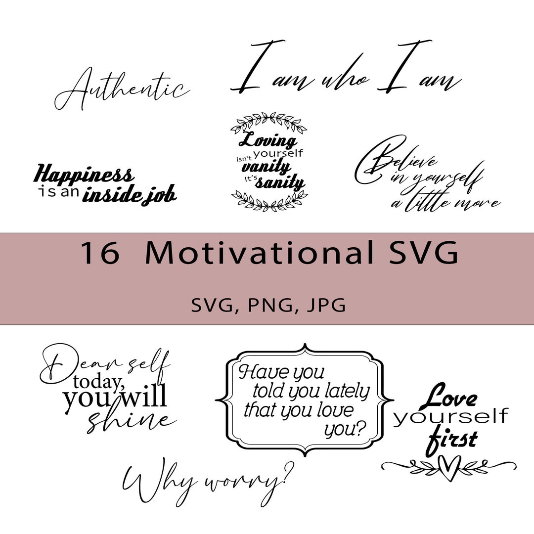 Inspirational Quotes Svg Bundle, Motivational Quotes Svg Bundle ...