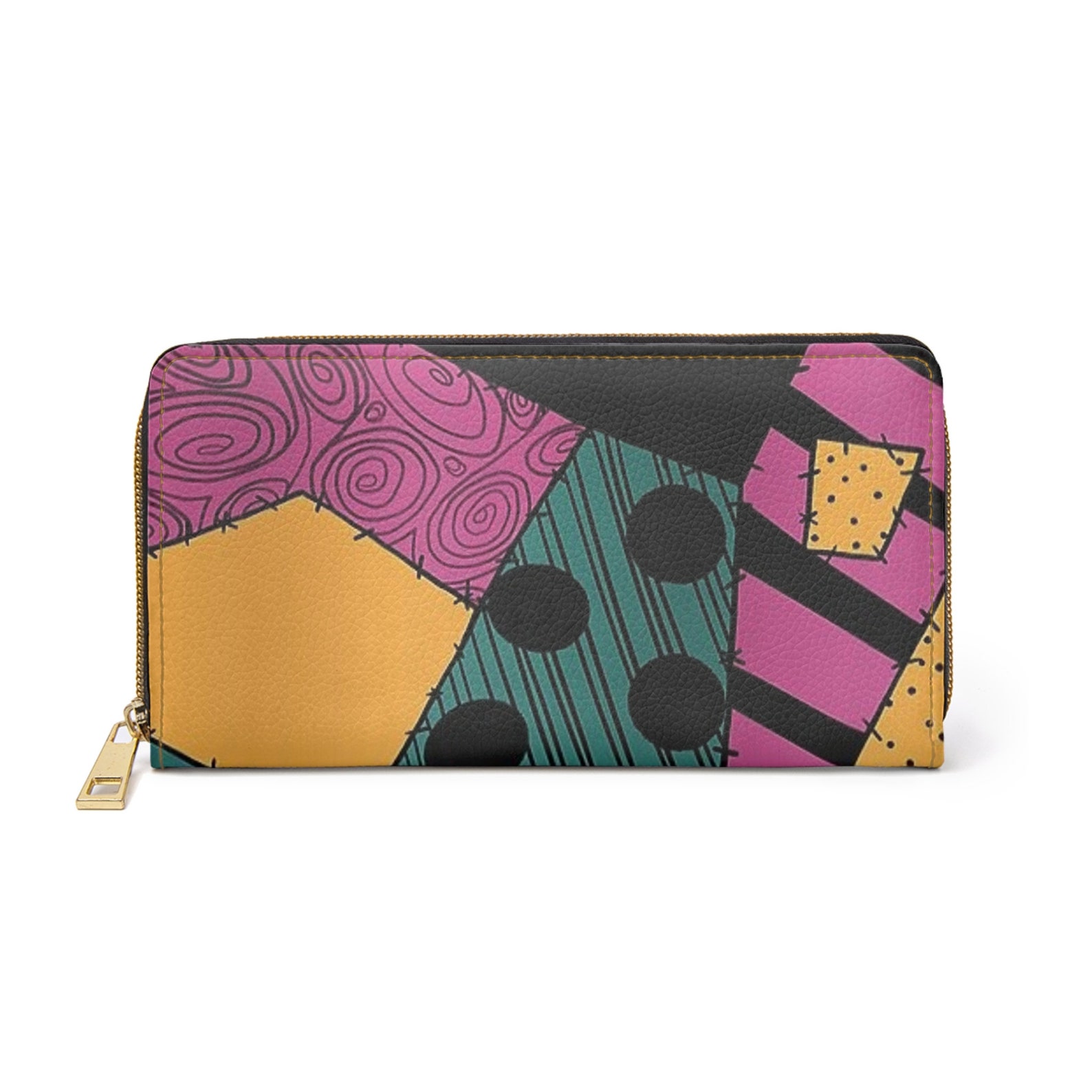 Sally Patchwork Dress Zipper Wallet - Etsy
