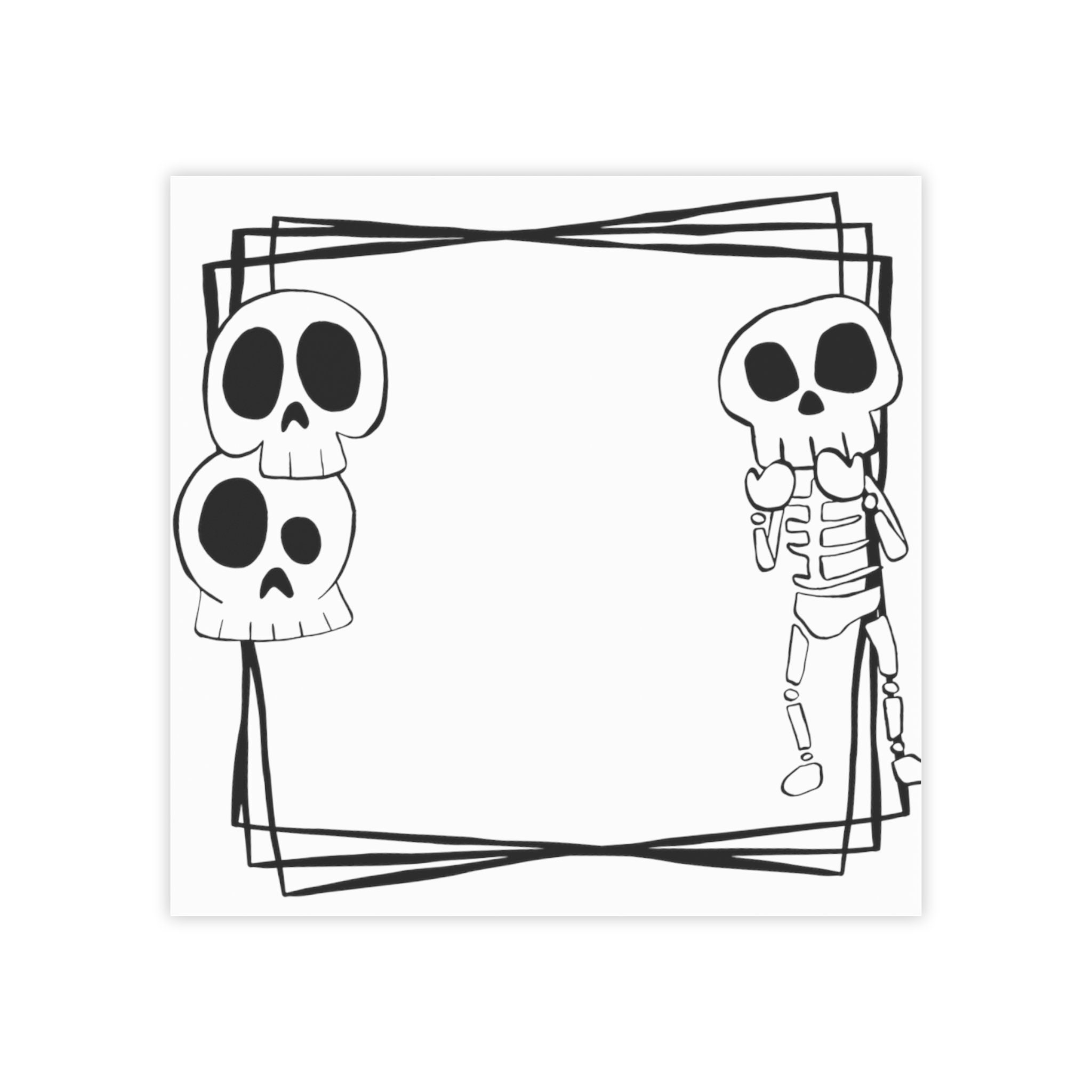 Skeleton Bones Post-it® Note Pads - Etsy