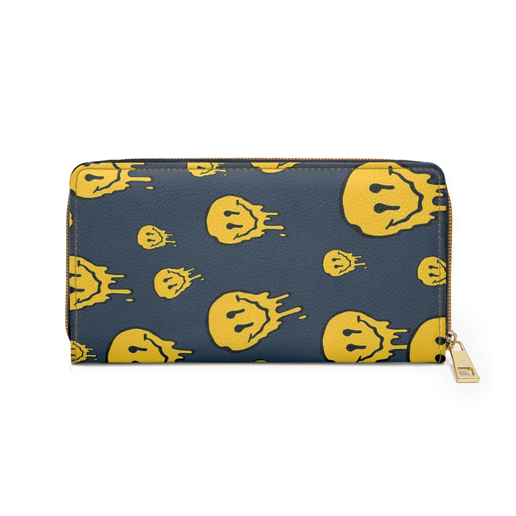Trippy Hippie Melting Smiley Face Zipper Wallet - Etsy